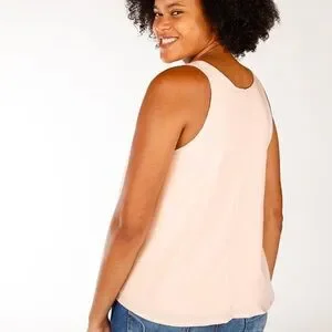 Notations | Tops | Womens Scoop Neck Flow Tank Top Blush Pink | Poshmark